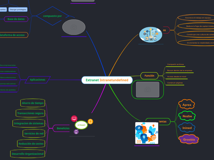 Extranet Intranet - Mind Map